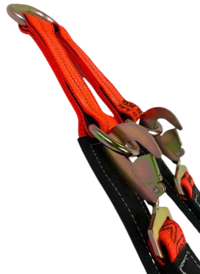 TOW-MULTIAXLEBRIDLE-DW V-Bridle Strap - 2" x 56" with 8" Forged - CasterHQ